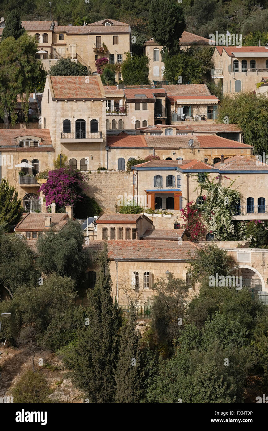 View of Yemin Moshe a historic neighborhood established in 1892–1894 ...