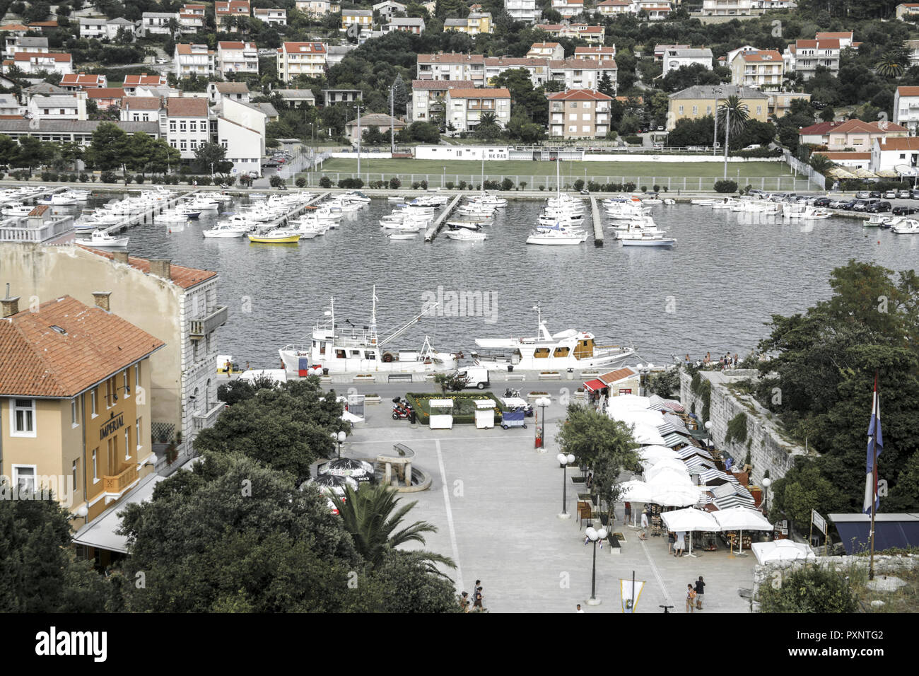Croatia, Island Rab, City of Rab, Port Stock Photo - Alamy
