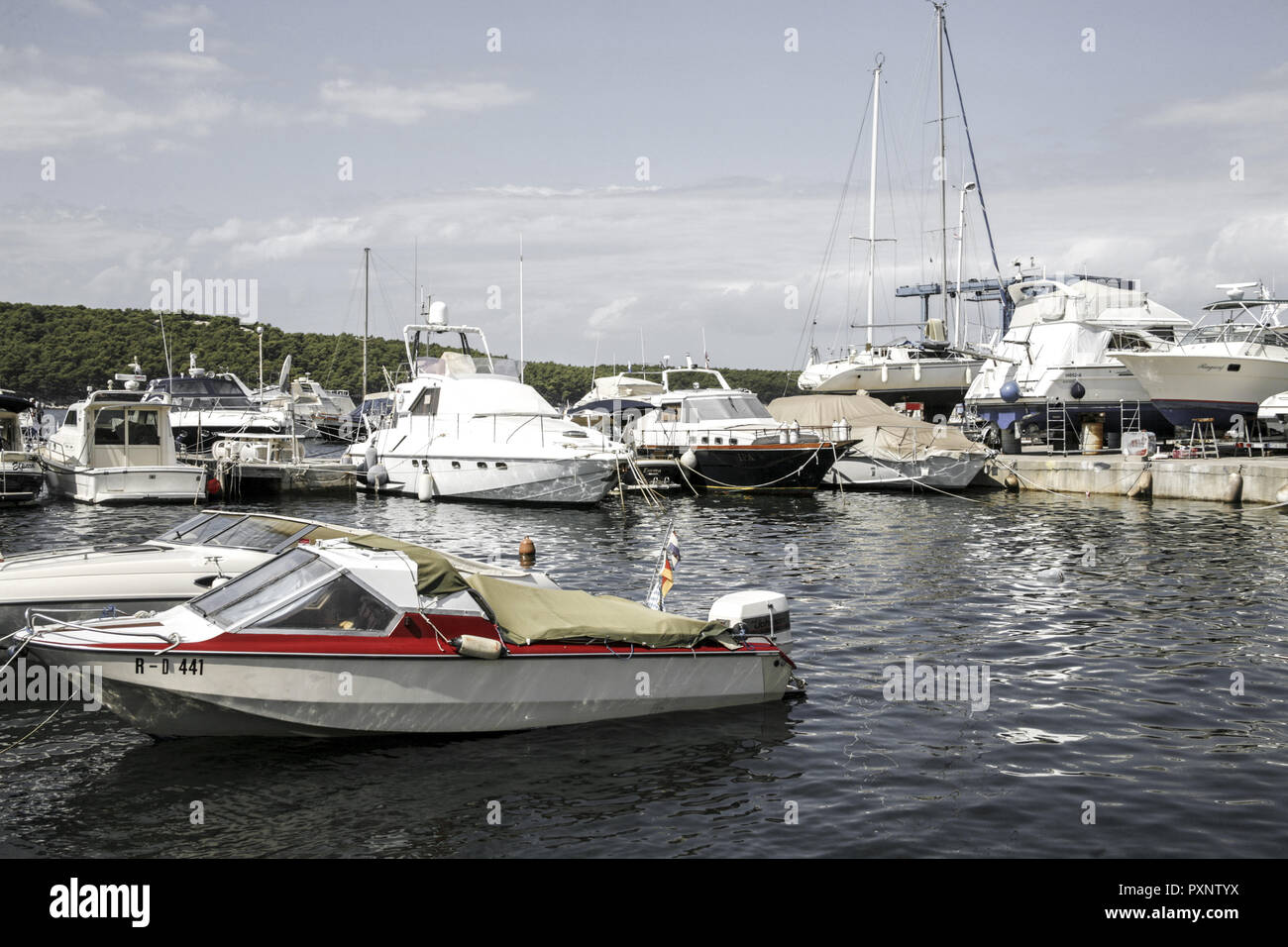 Croatia, Island Rab, Port Supetarska Draga Stock Photo - Alamy