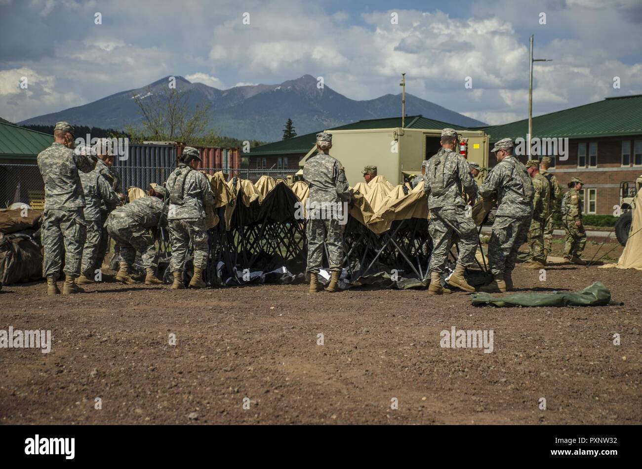Soldiers from Headquarters and Headquarters Company, 158th Maneuver ...