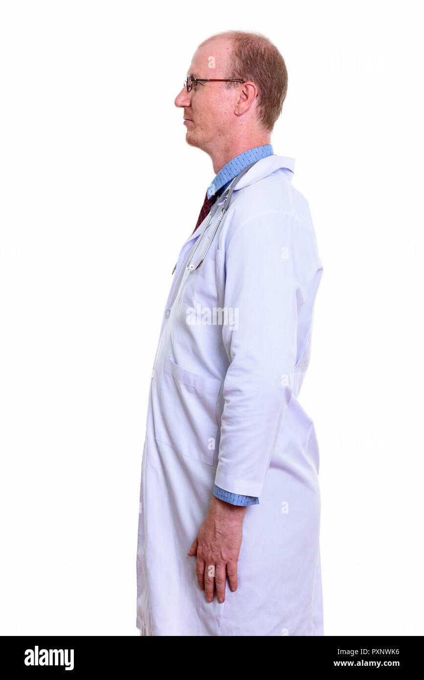 Man standing coat profile hi-res stock photography and images - Alamy