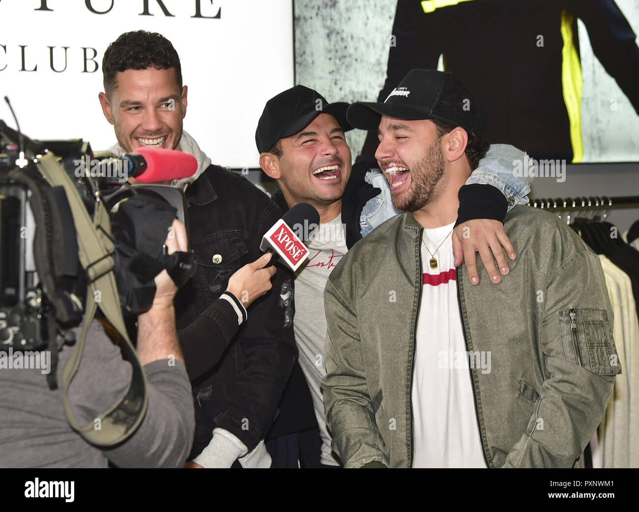 The Thomas brothers, Ryan, Adam and Scott visit The Couture Club in ...