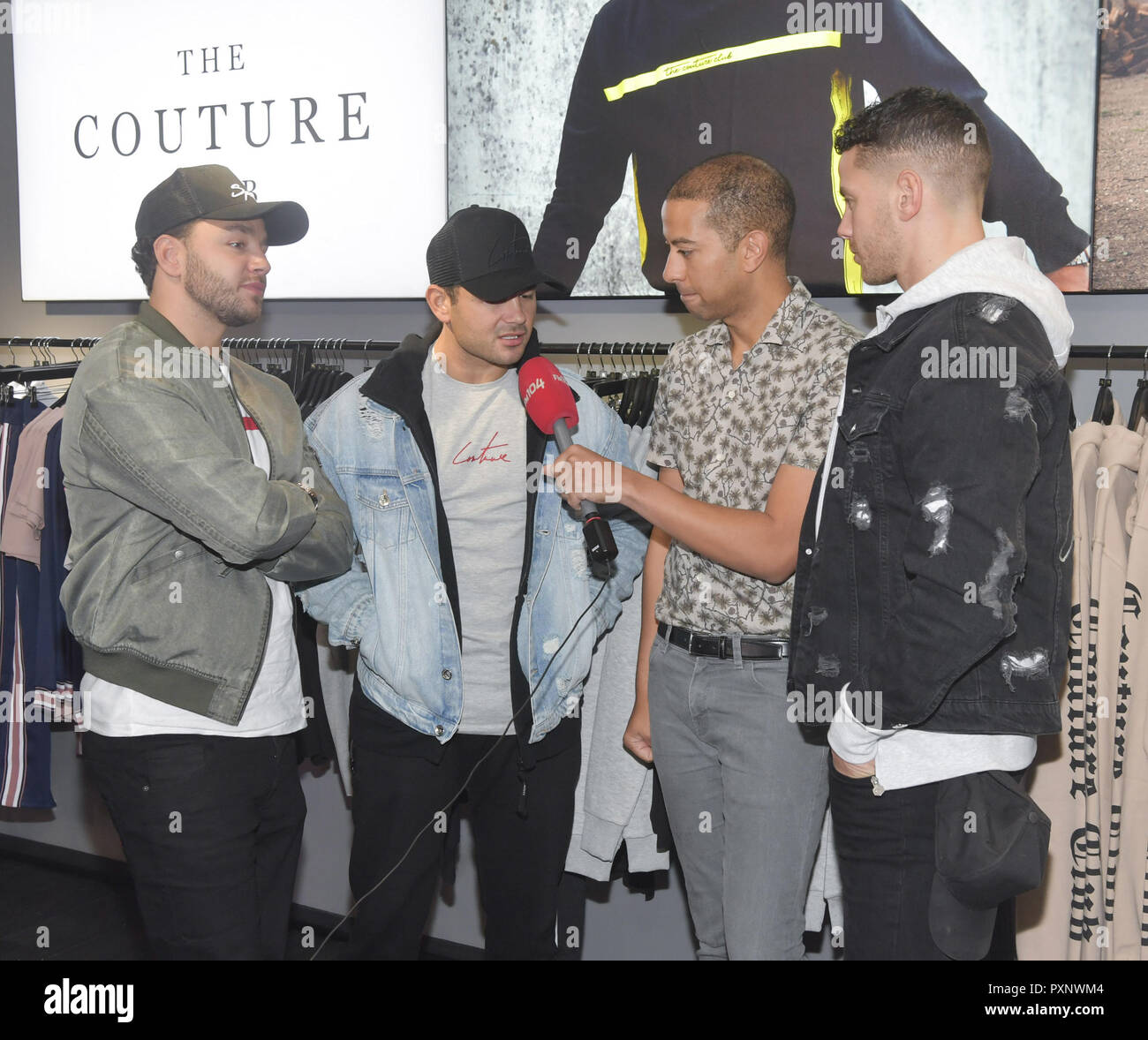 The Thomas brothers, Ryan, Adam and Scott visit The Couture Club in ...