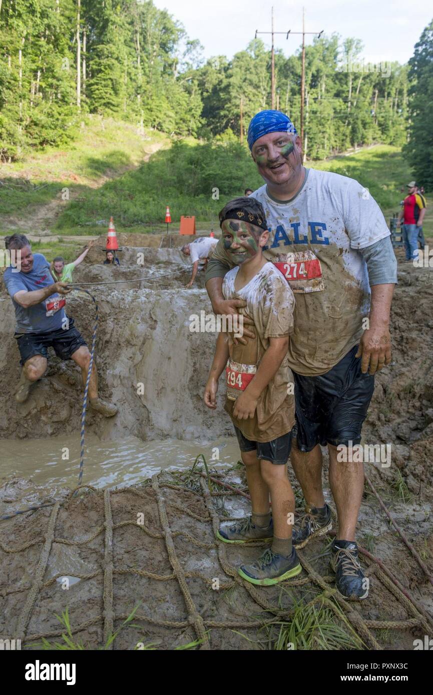 Participants of the annual Marine Corps Marathon (MCM) Run Amuck race ...