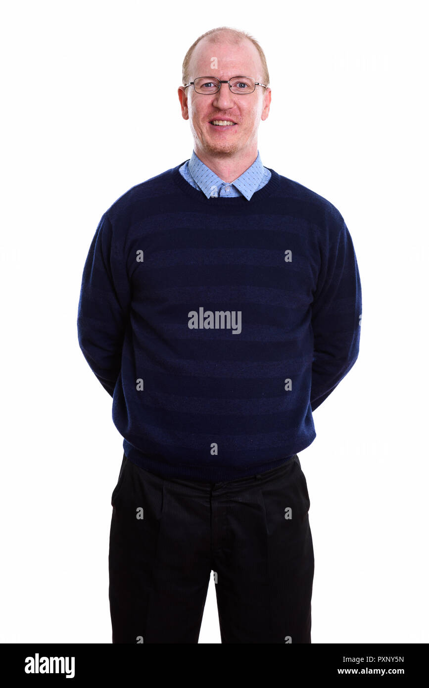 Smiling man white background Cut Out Stock Images & Pictures - Alamy