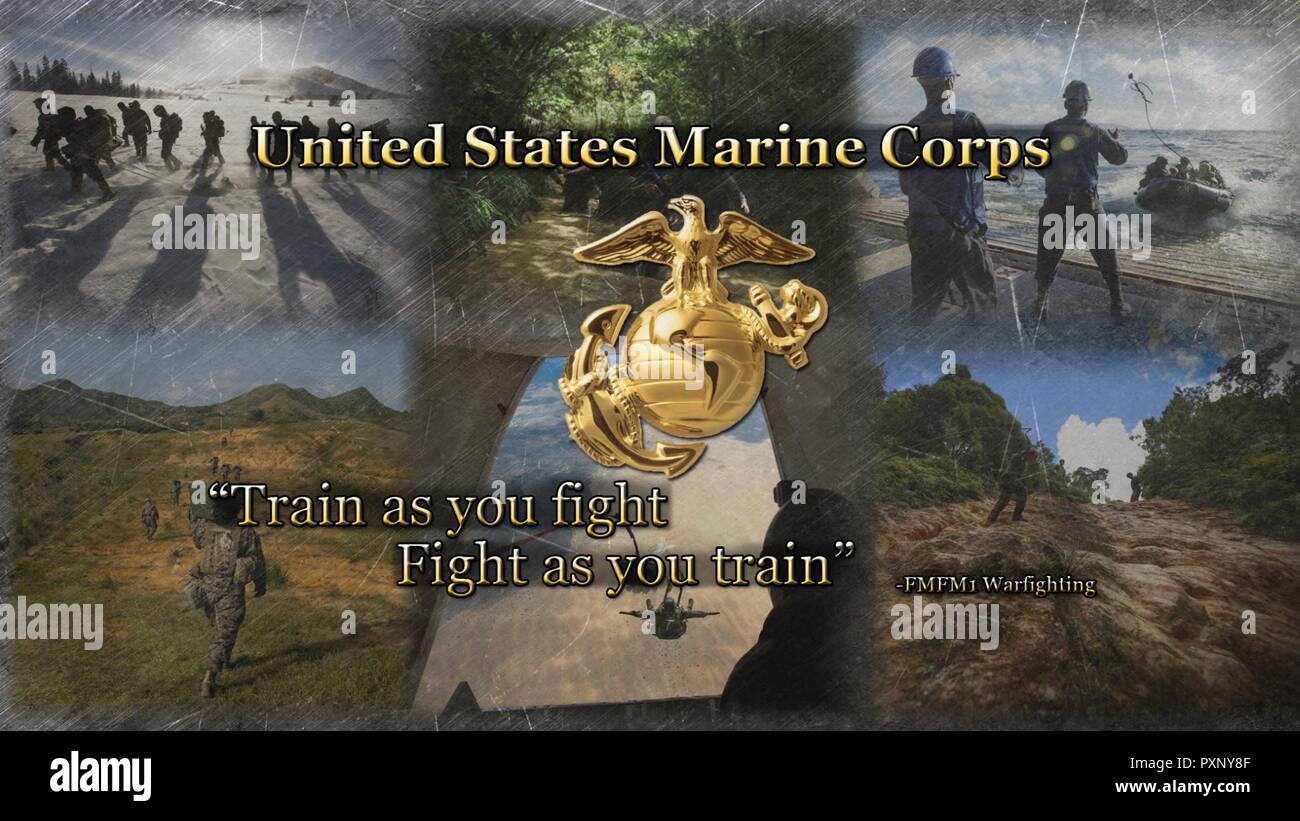 A poster that covers U.S. Marine Corps training, working environments ...