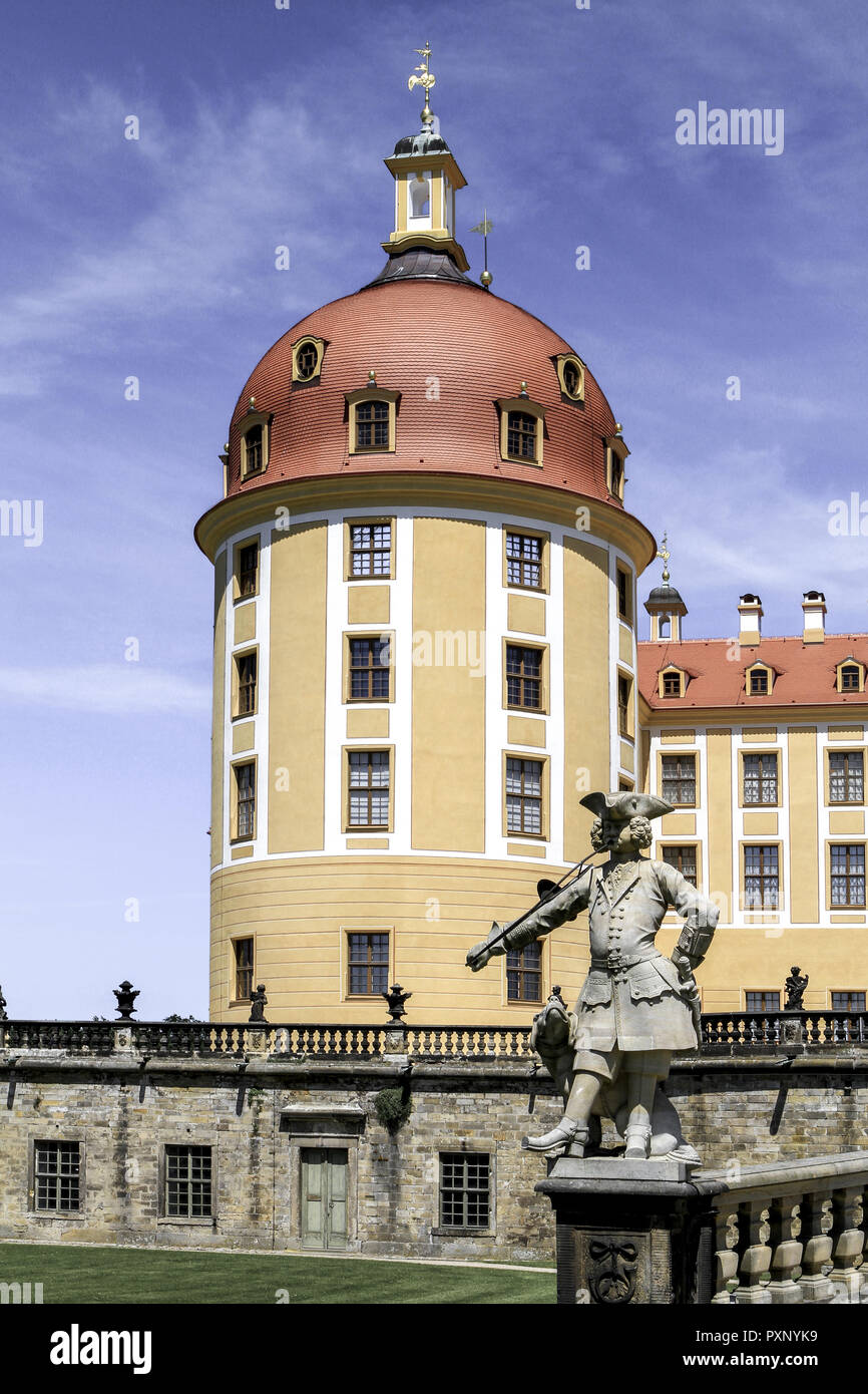Schloss Moritzburg, Jagdschloss, bei Dresden, Sachsen, Deutschland ...