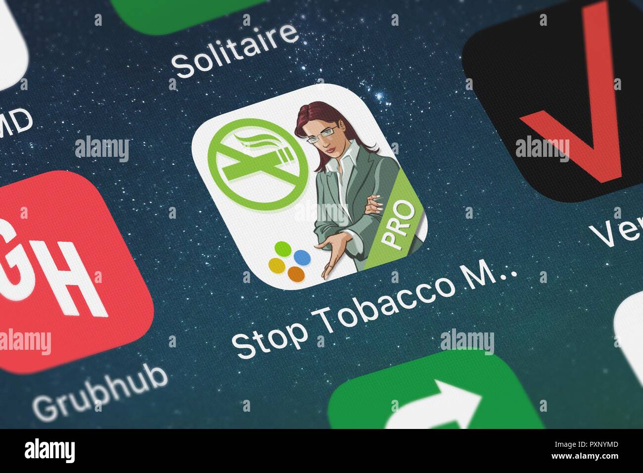 Stop tobacco mobile trainer pro quit smoking app hi-res stock ...