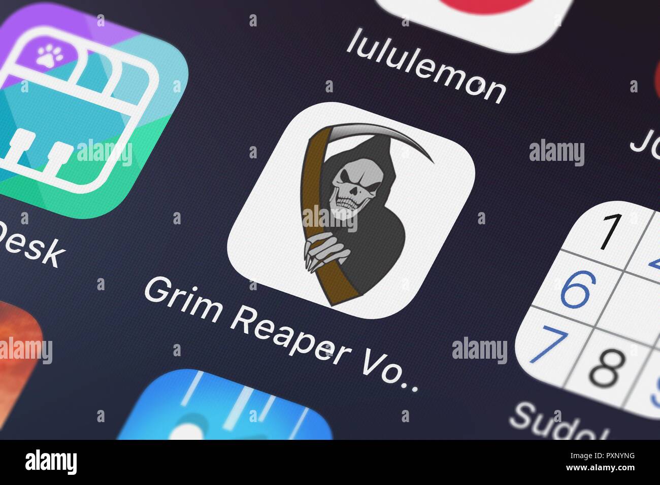 Grim reaper icon hi-res stock photography and images - Alamy