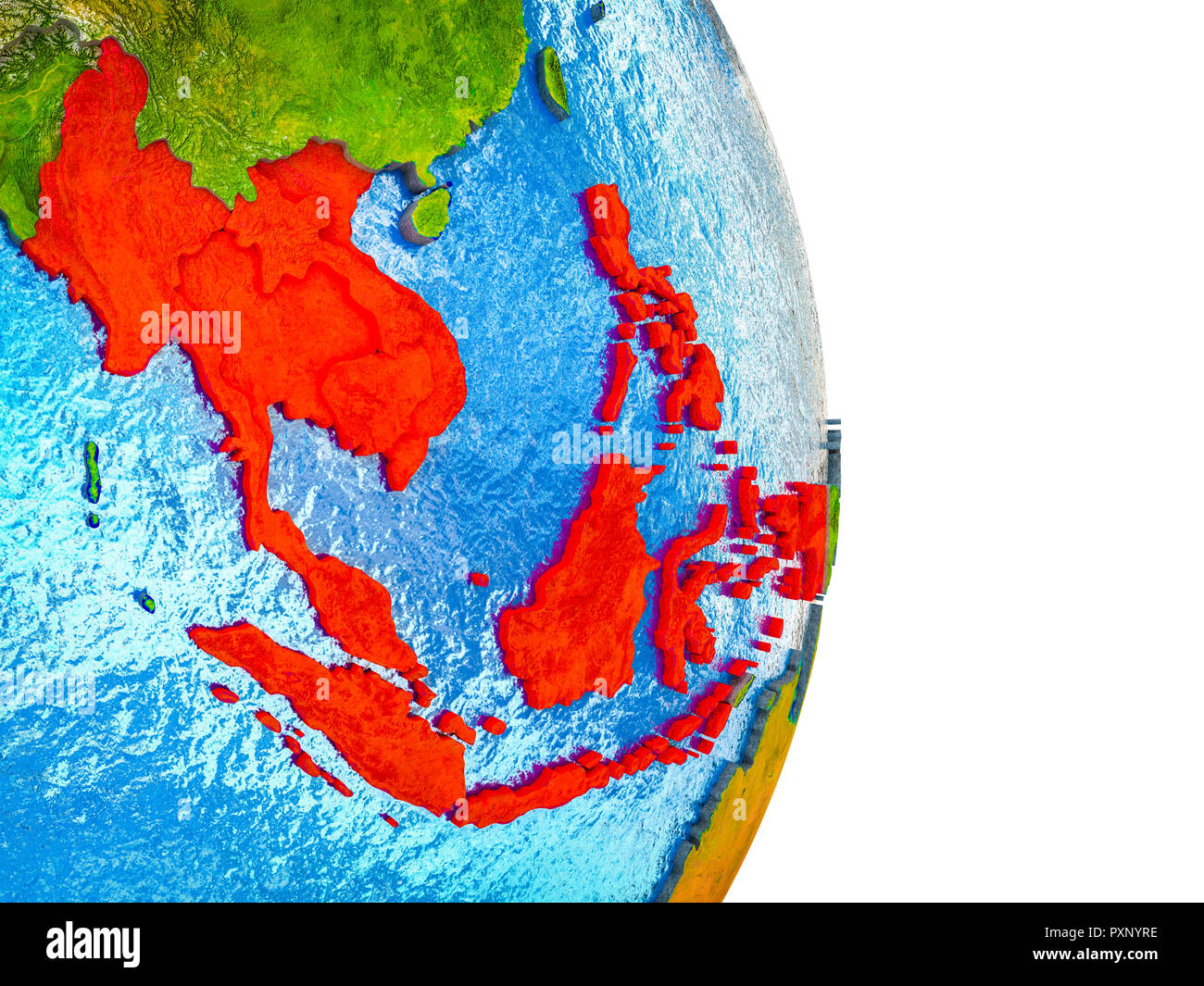 Asean countries map hi-res stock photography and images - Alamy