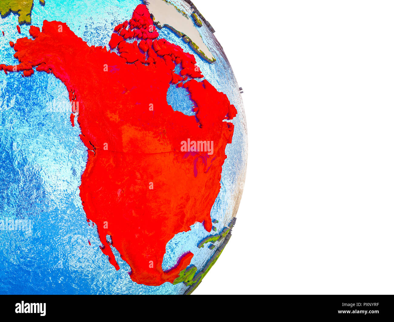 North american free trade agreement map hi-res stock photography and ...