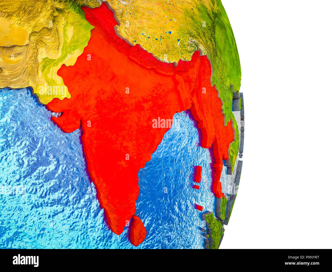 Bimstec map hi-res stock photography and images - Alamy