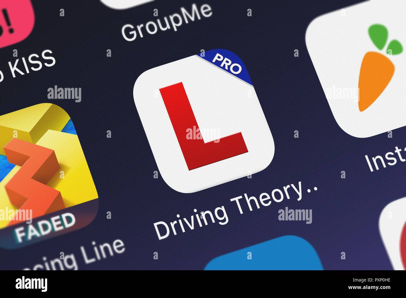Driving theory test for car drivers pro 2016 uk hi-res stock ...