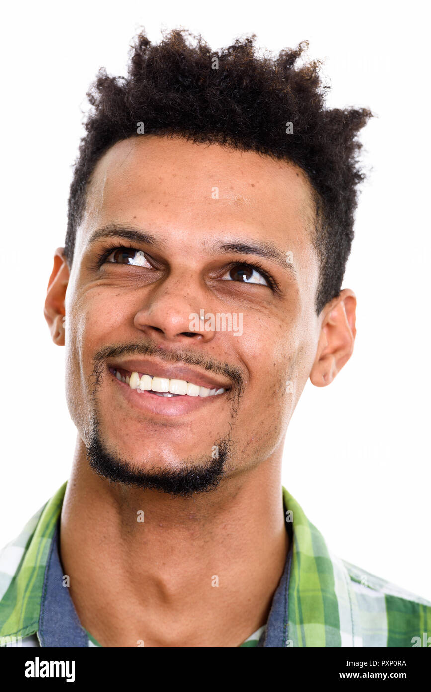 Black man smiling face hi-res stock photography and images - Alamy