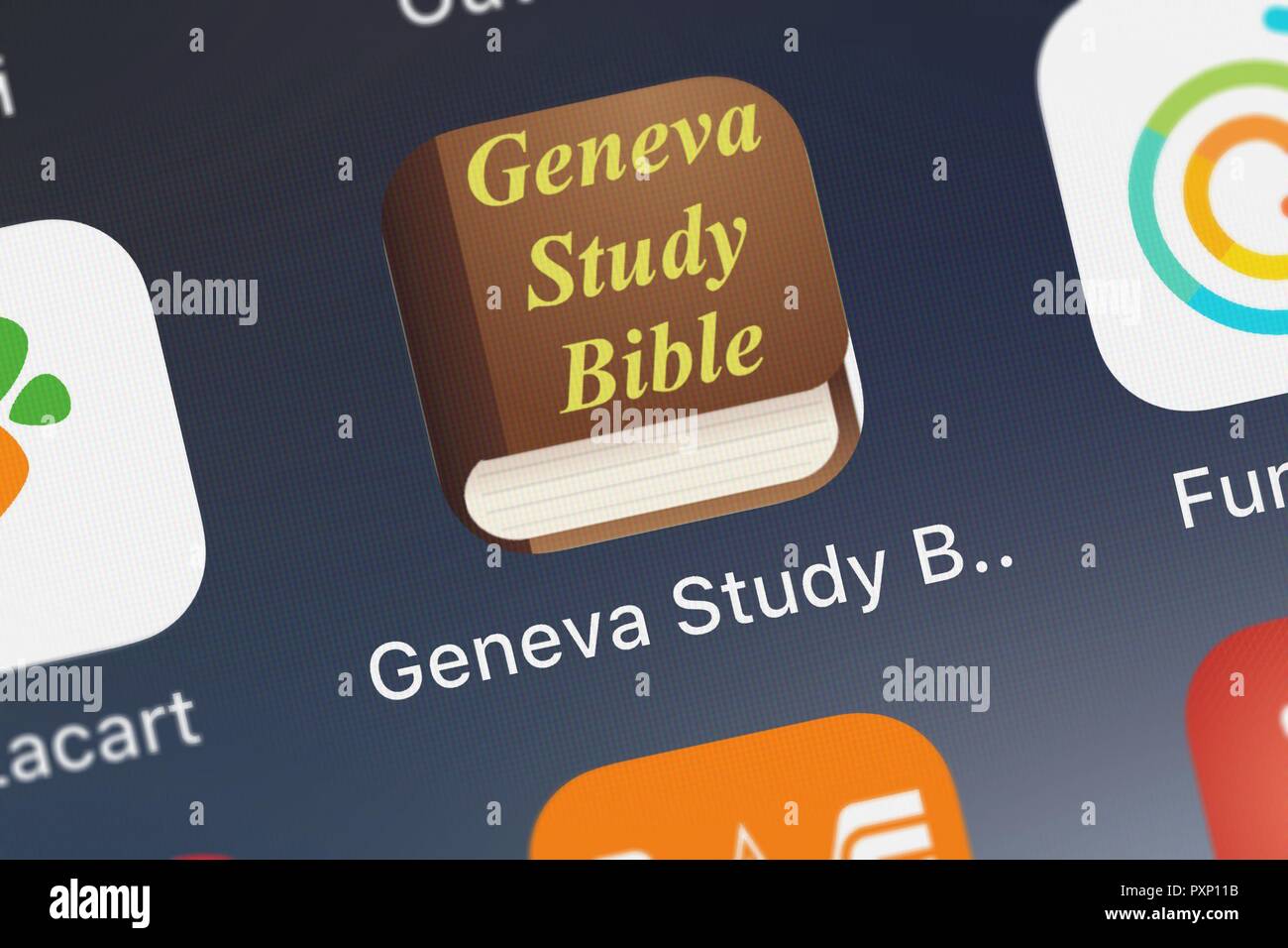Geneva study bible and king james audio version hi-res stock ...