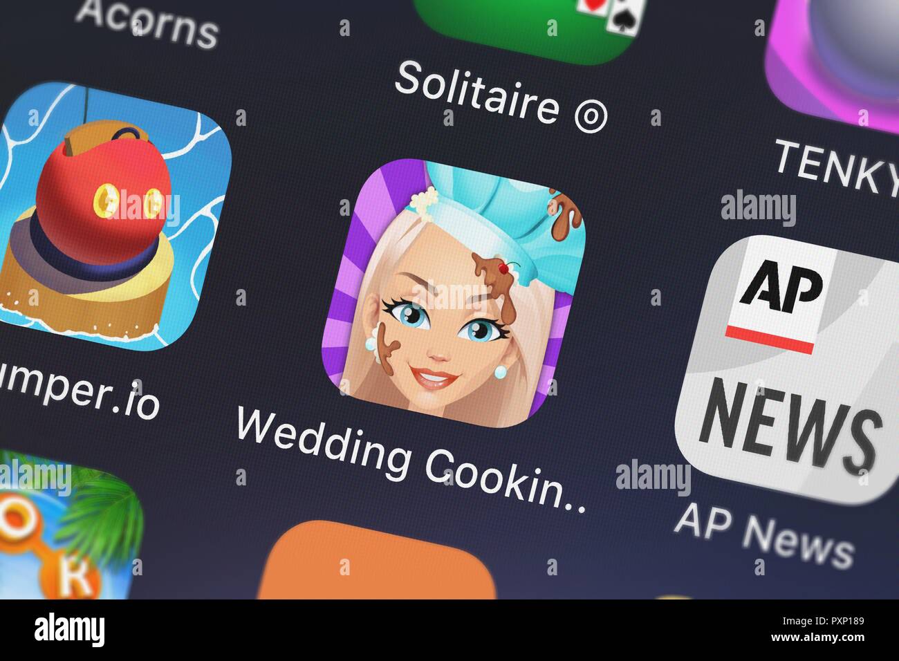 London, United Kingdom - October 23, 2018: Close-up shot of the Wedding ...