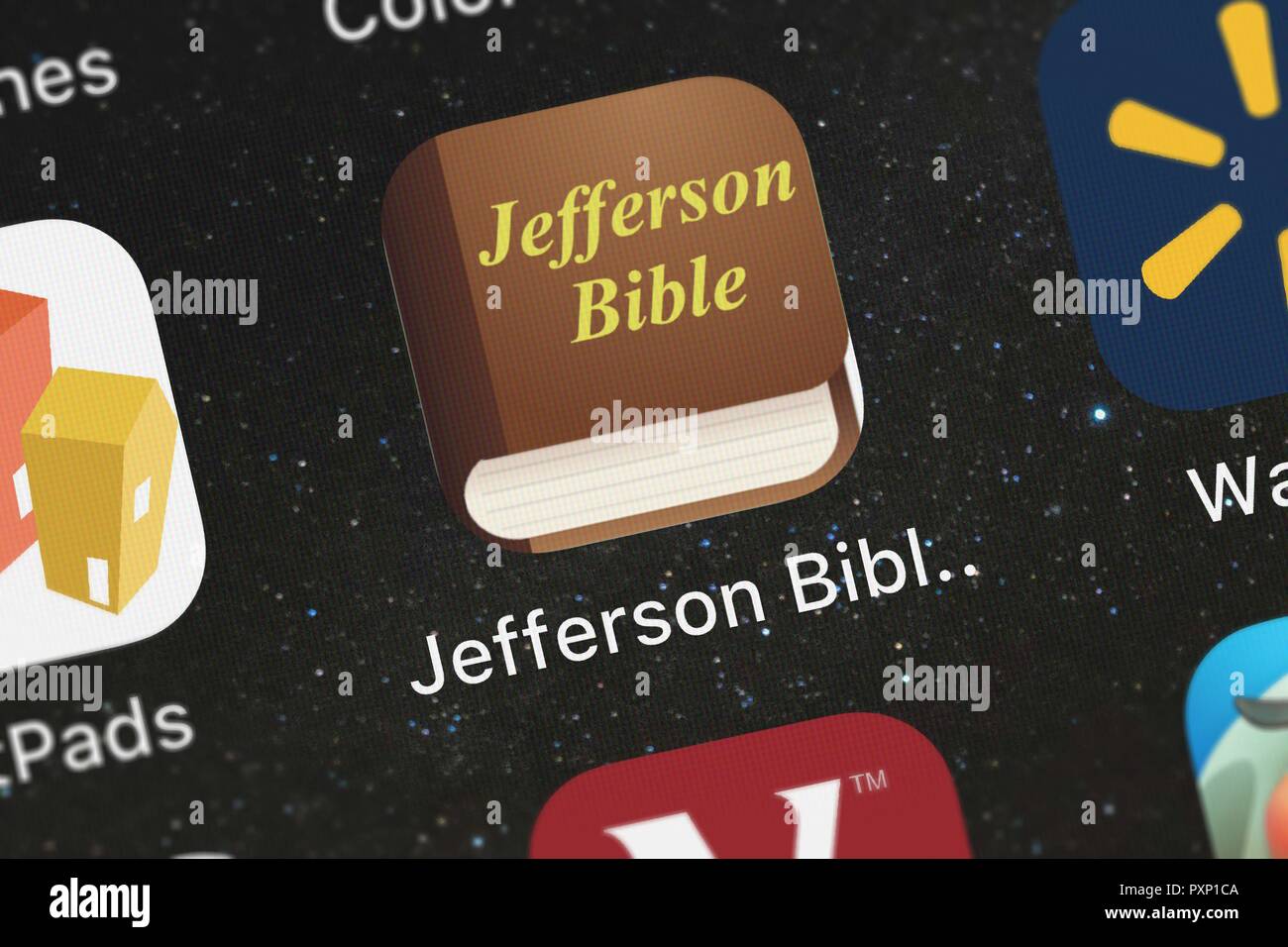 London, United Kingdom - October 23, 2018: Close-up shot of the ...