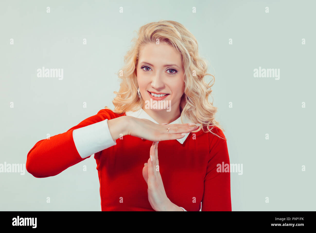 Time out gesture need hi-res stock photography and images - Alamy