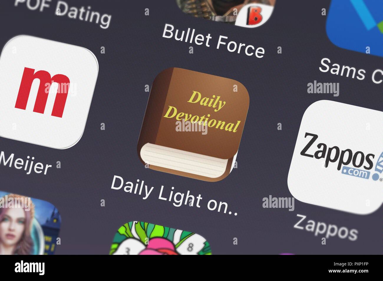 Daily light on the daily path and kjv bible verses hi-res stock ...