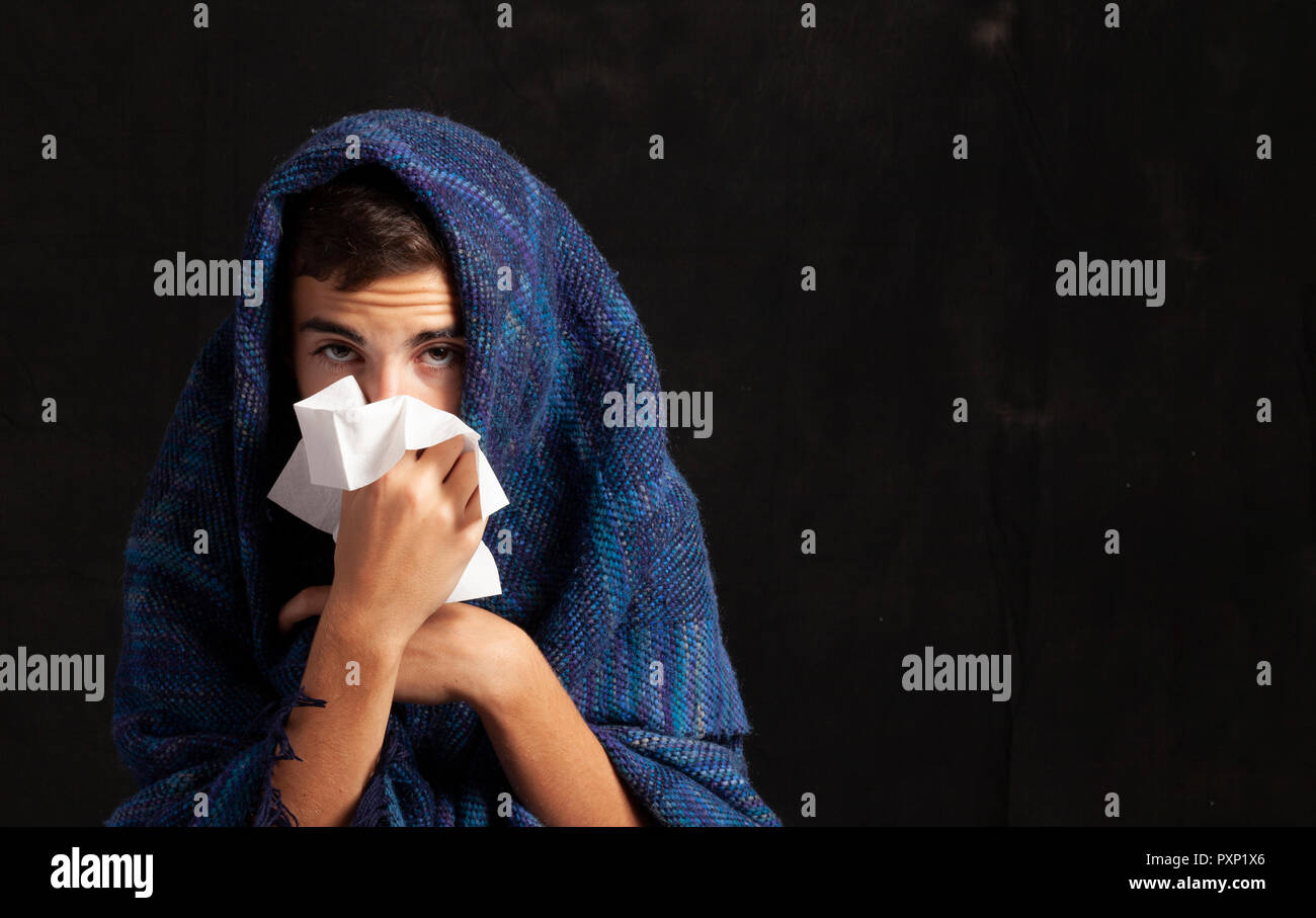 illness teenager - sadness expression Stock Photo - Alamy