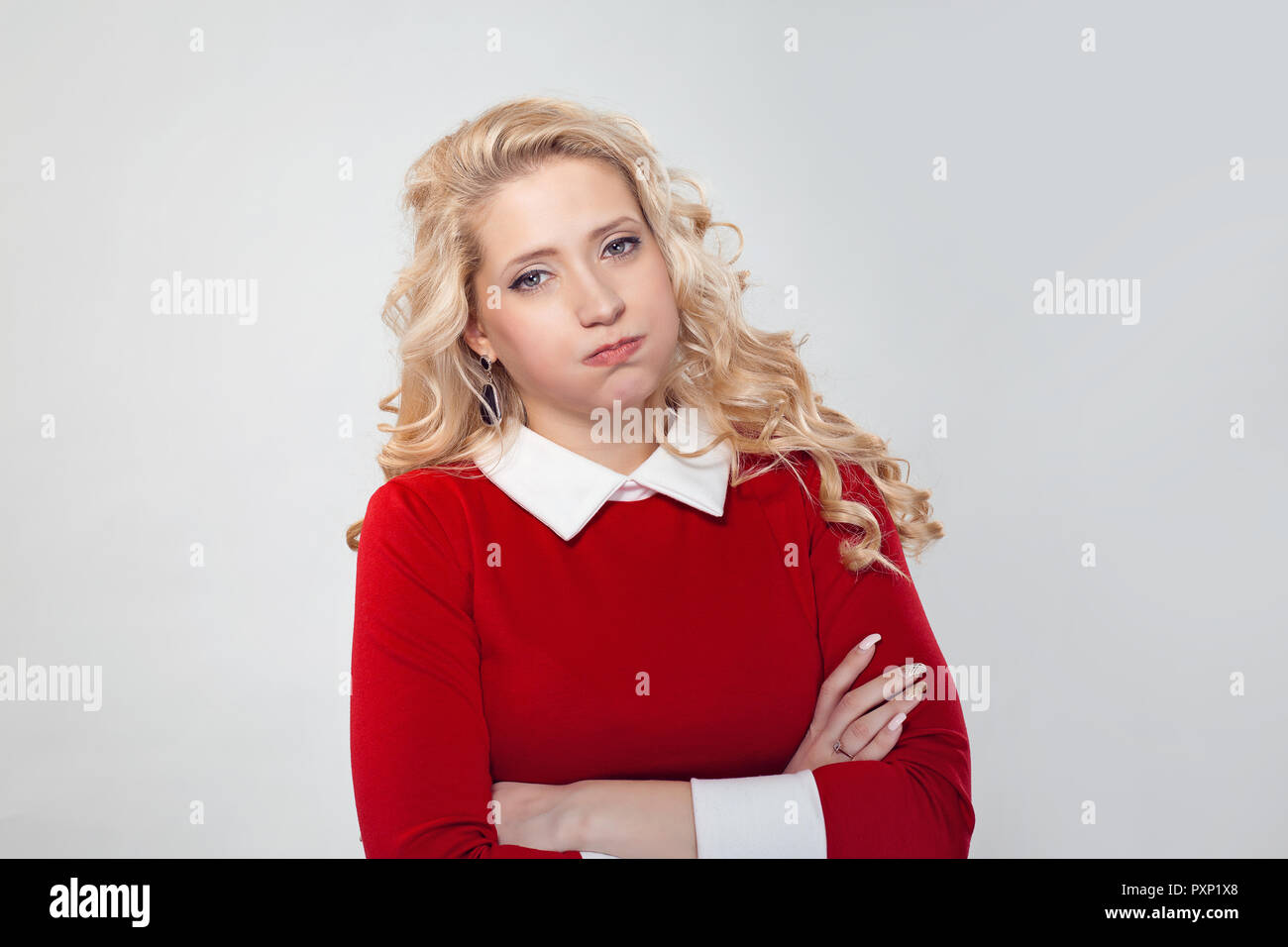 Woman puffing cheeks hi-res stock photography and images - Alamy