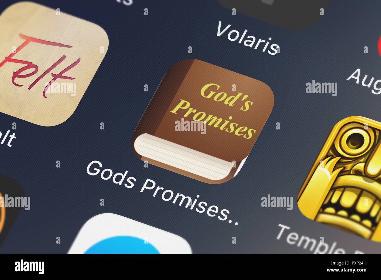 London, United Kingdom - October 23, 2018: Screenshot of the God's ...