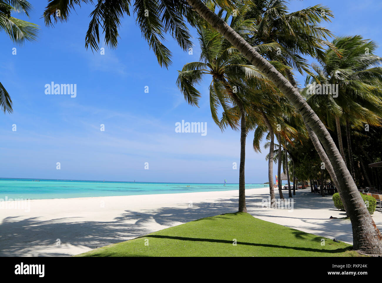 Tranquil beach setting Stock Photo - Alamy