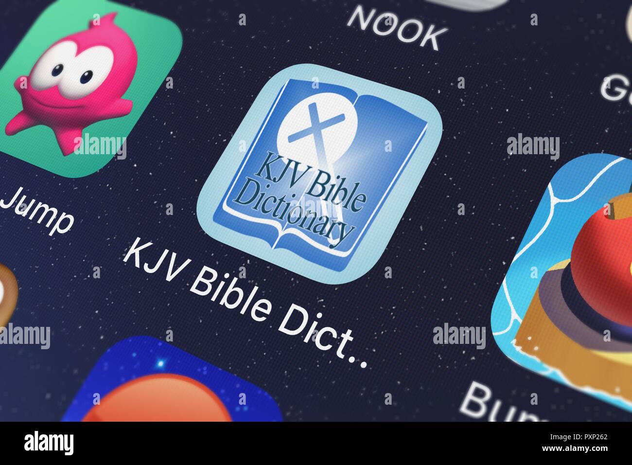 London, United Kingdom - October 23, 2018: Screenshot of the mobile app ...