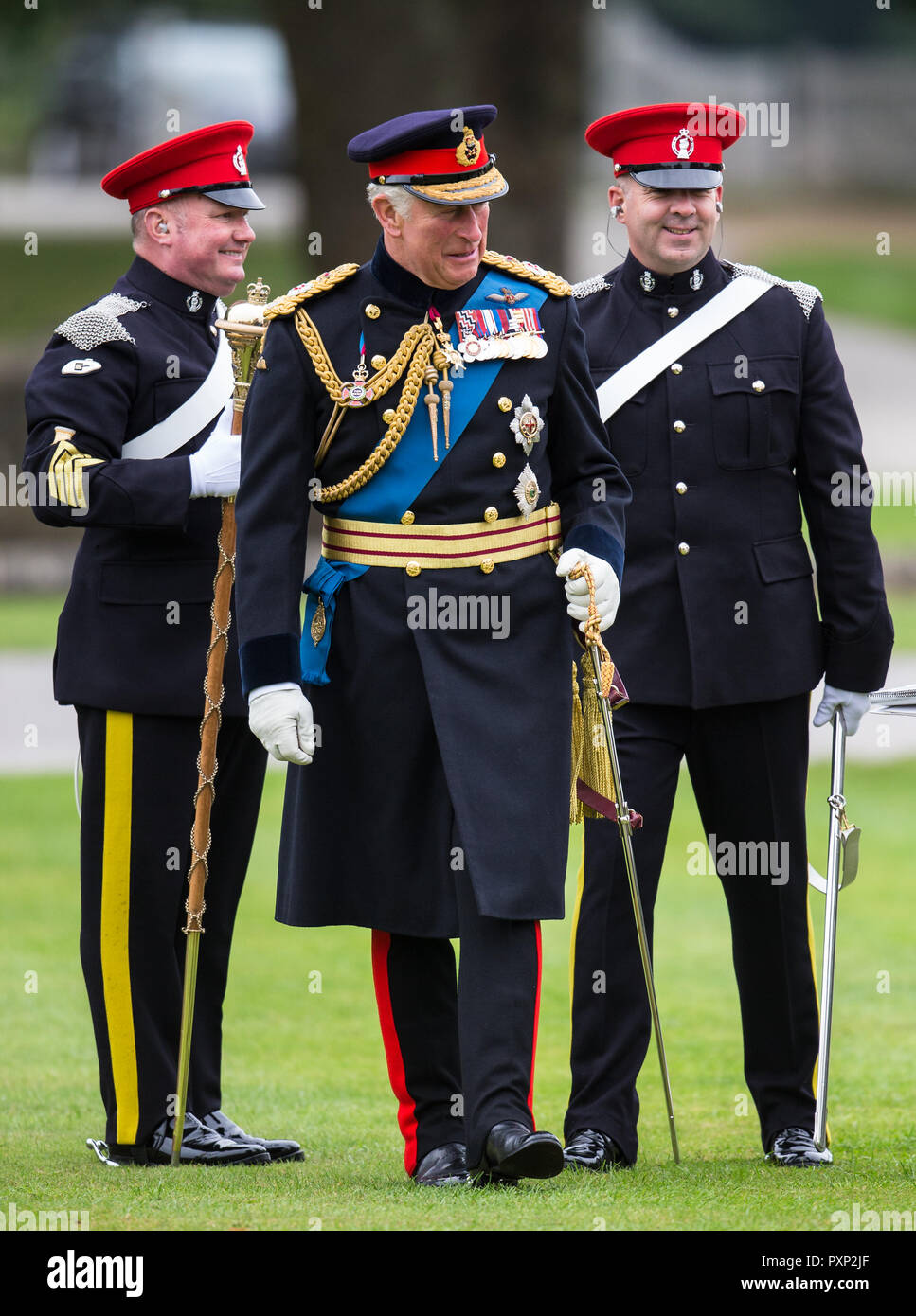 Royal colonel for the queens own yeomanry hi-res stock photography and ...