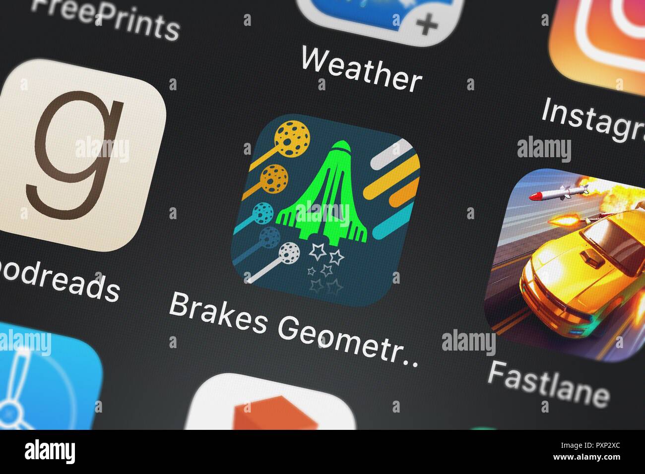 London, United Kingdom - October 23, 2018: Close-up of the Brakes ...