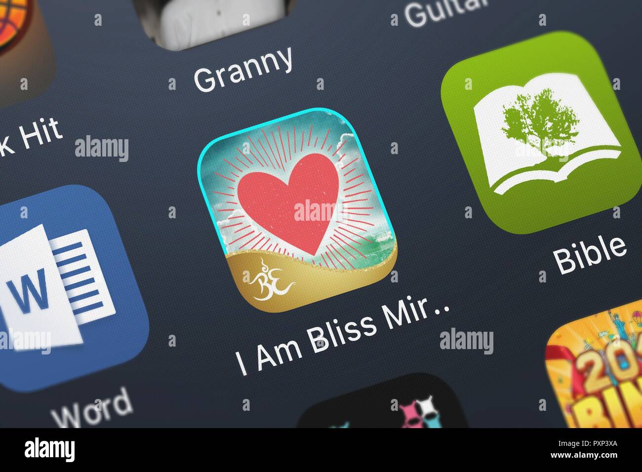 I am bliss mirror affirmations hi-res stock photography and images - Alamy