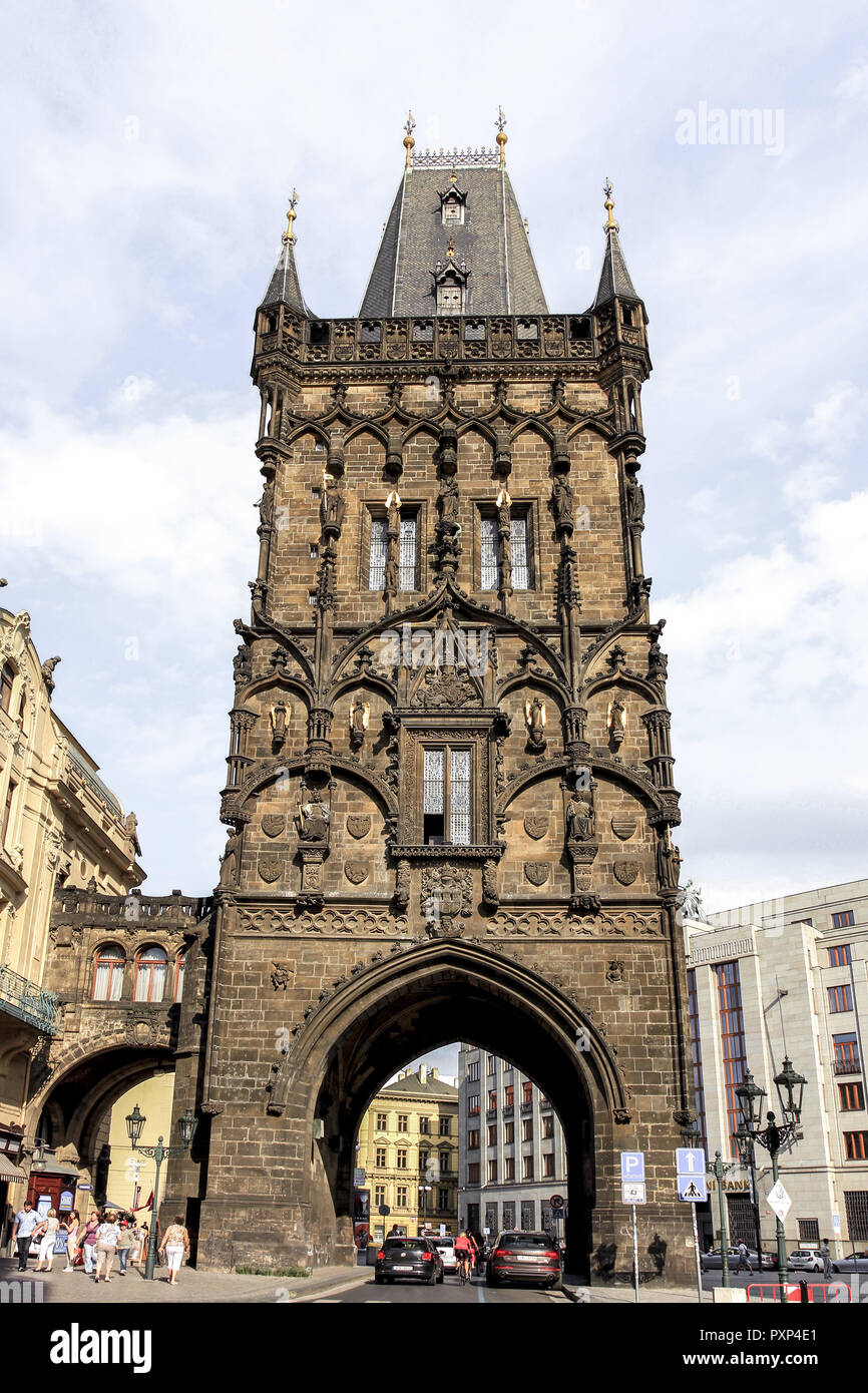 Tschechische Republik, Prag, der Pulverturm, Czech Republic, Prague ...