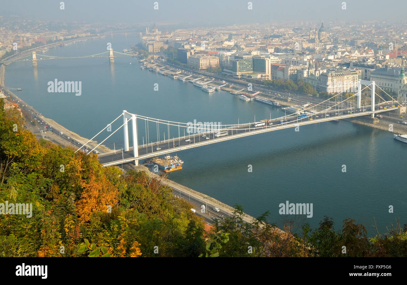 Budapest, capital city of Hungary. Hungarian, October 2018 Stock Photo ...