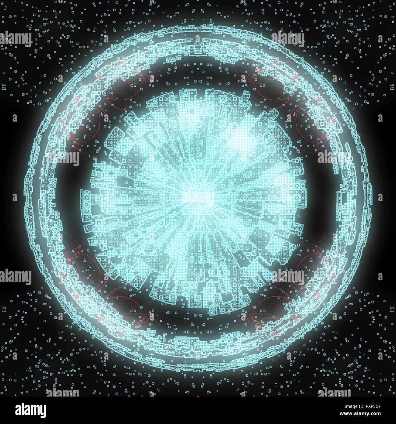 A colorful and vivid image with abstract Sacred Geometry. A psychedelic ...