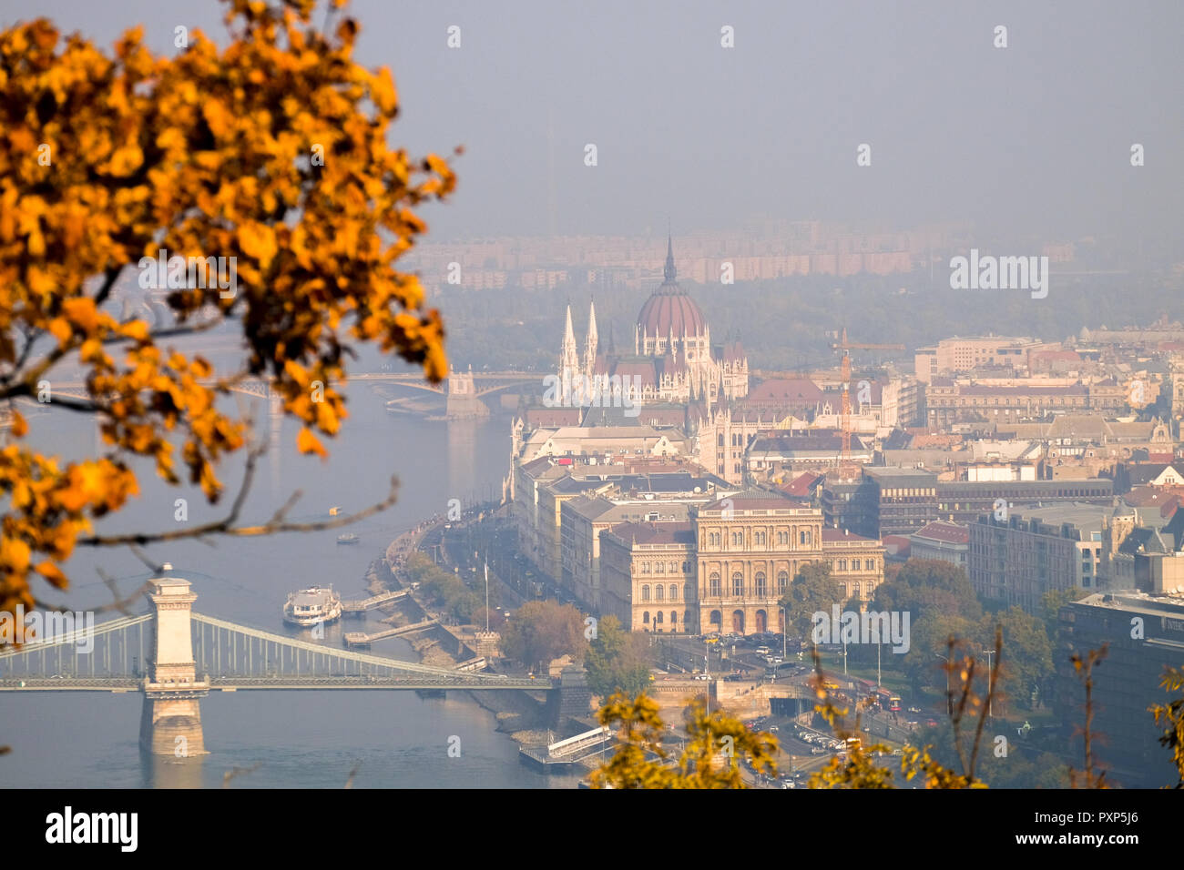 Budapest, capital city of Hungary. Hungarian, October 2018 Stock Photo ...