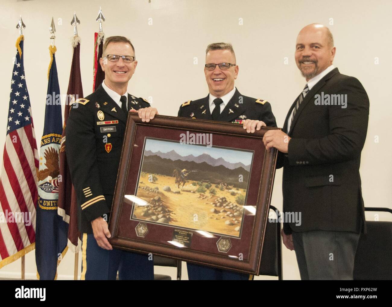 Col. John A. Smyrski III (left), commander, William Beaumont Army ...