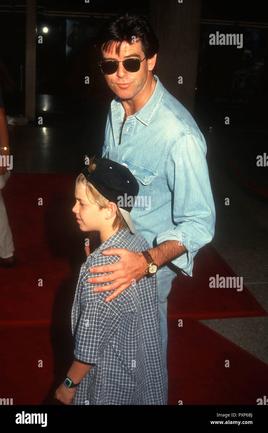 CENTURY CITY, CA - NOVEMBER 15: Actor Pierce Brosnan and son Sean ...