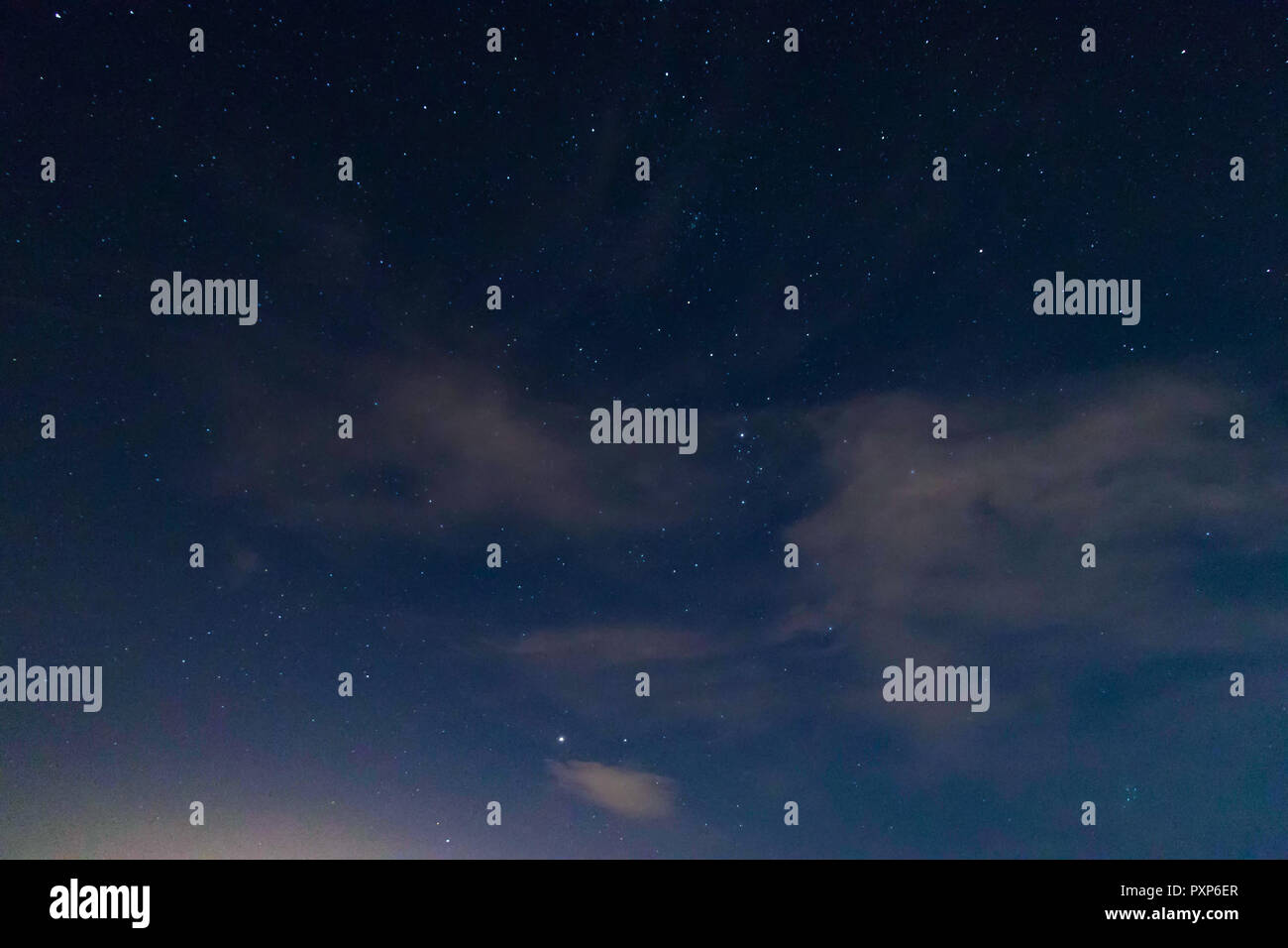 Basic blue night sky and stars Stock Photo - Alamy