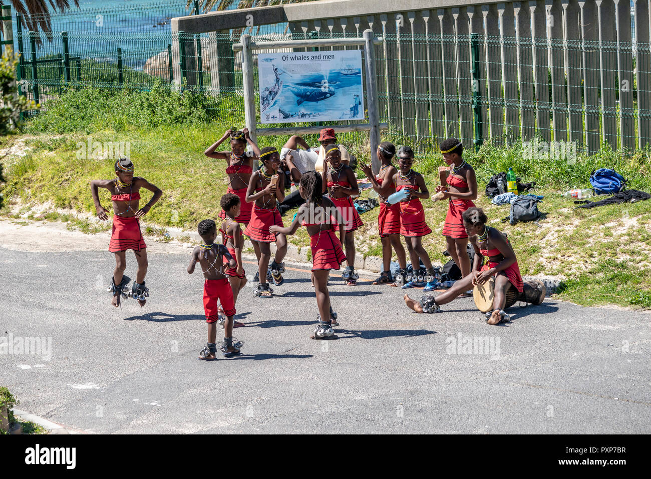 Young Girls dancing in Simon's Town, South Africa Stock Photo - Alamy
