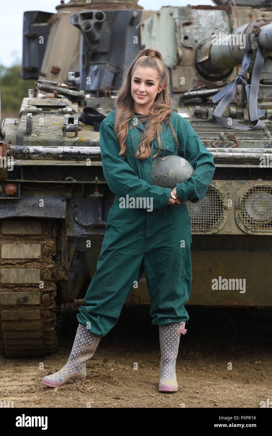 Love Island's Georgia Steel at the launch of the new "On Track with ...