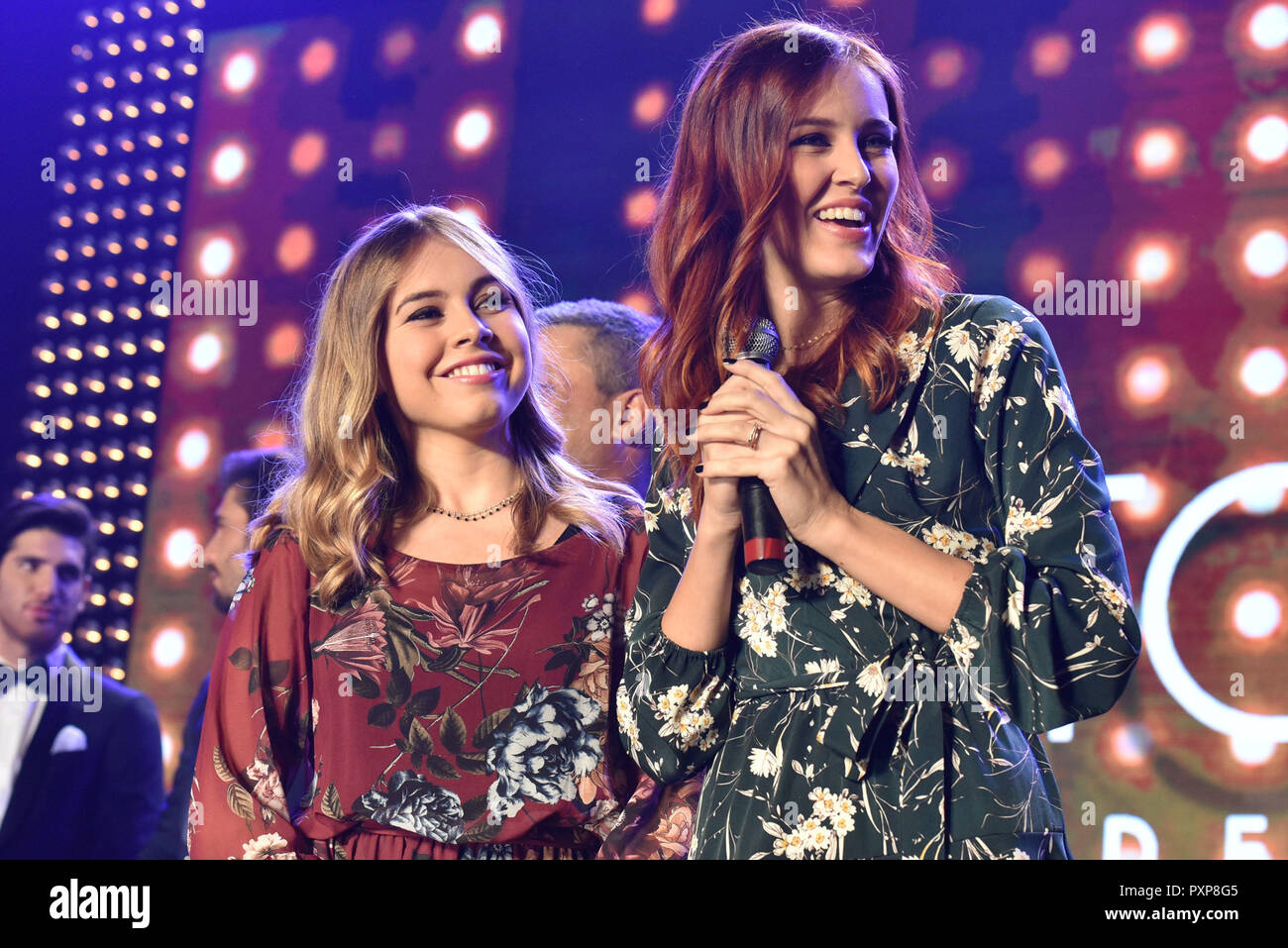 Naples, Italy. 21st Oct, 2018. Emanuela Rei and Giorgia Boni aka Maggie ...