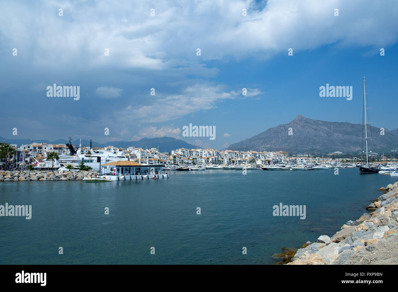 Puerto Banus Port and Marina, Marbella, Spain Stock Photo - Alamy