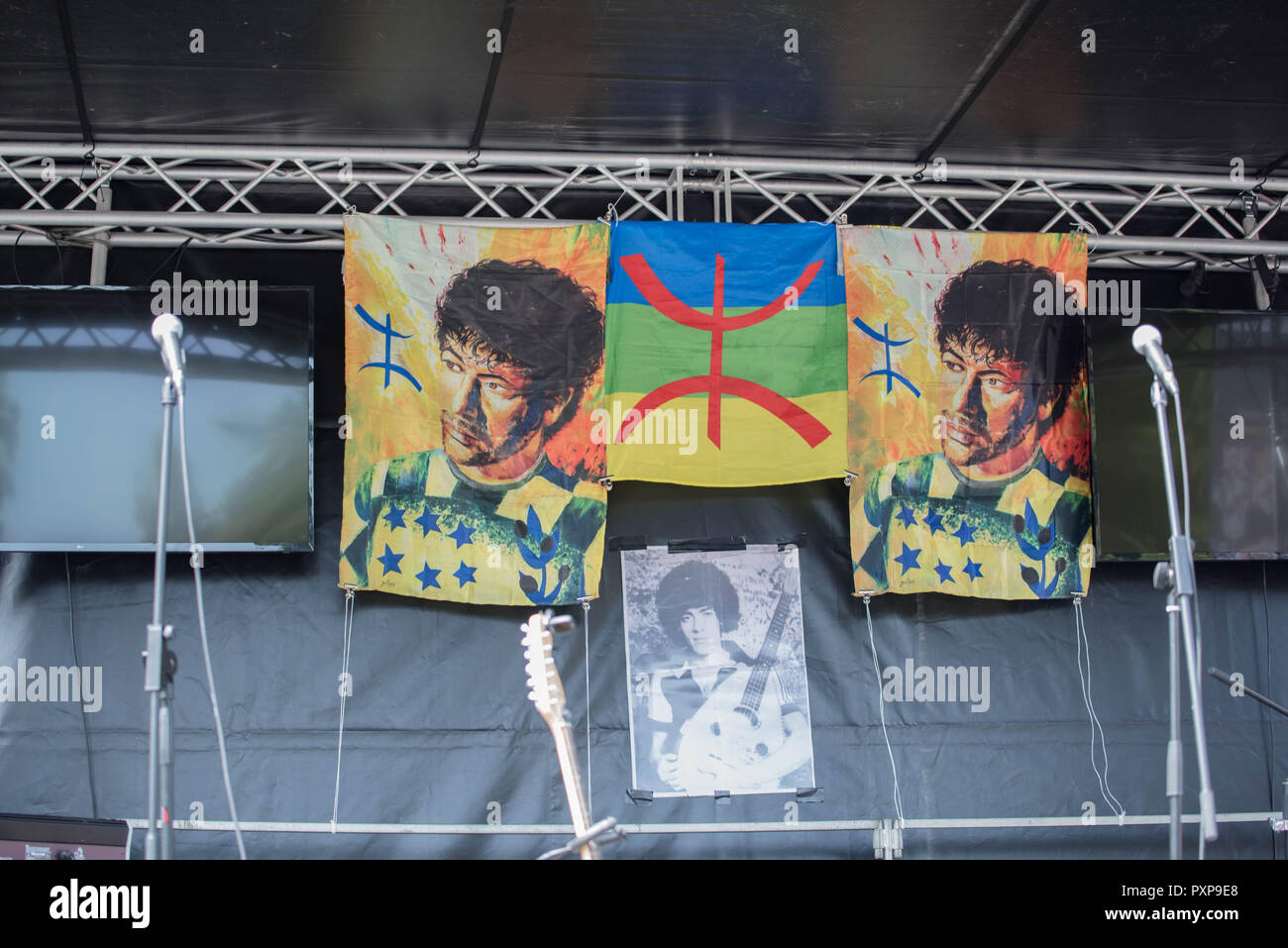 Tribute to Matoub Lounès in Paris Stock Photo - Alamy