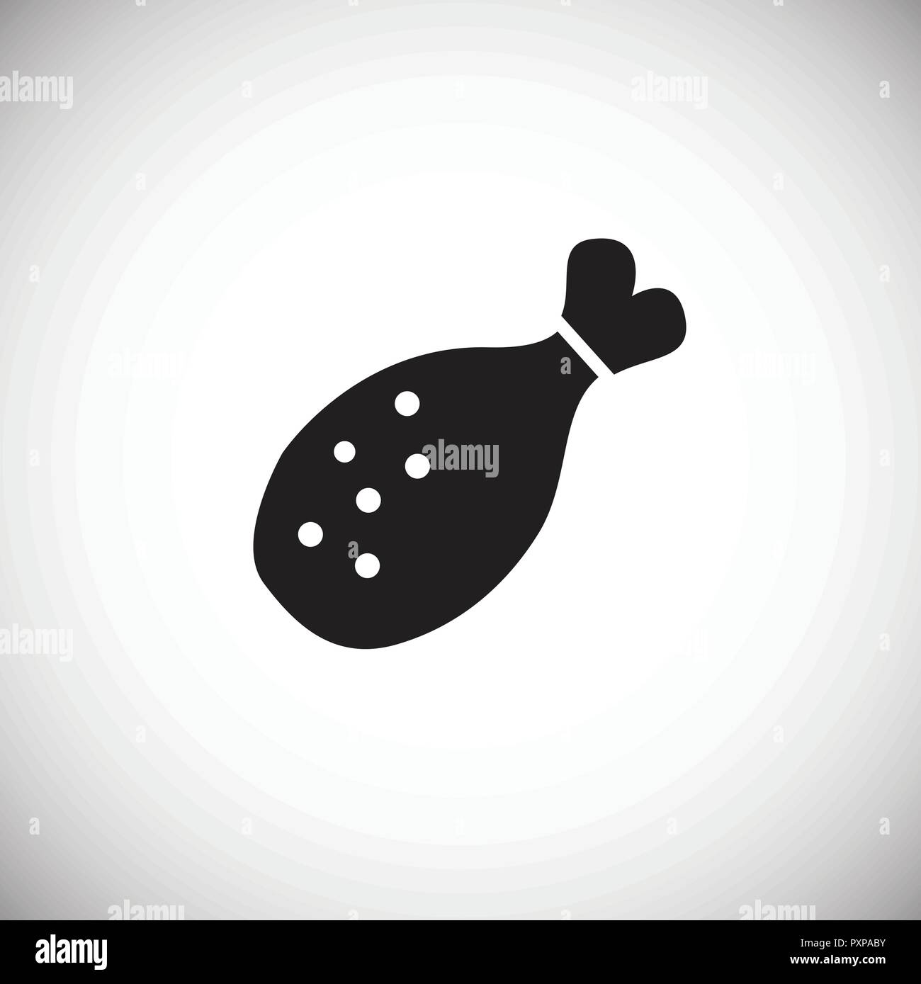 Chicken haunch on white background Stock Vector Image & Art - Alamy