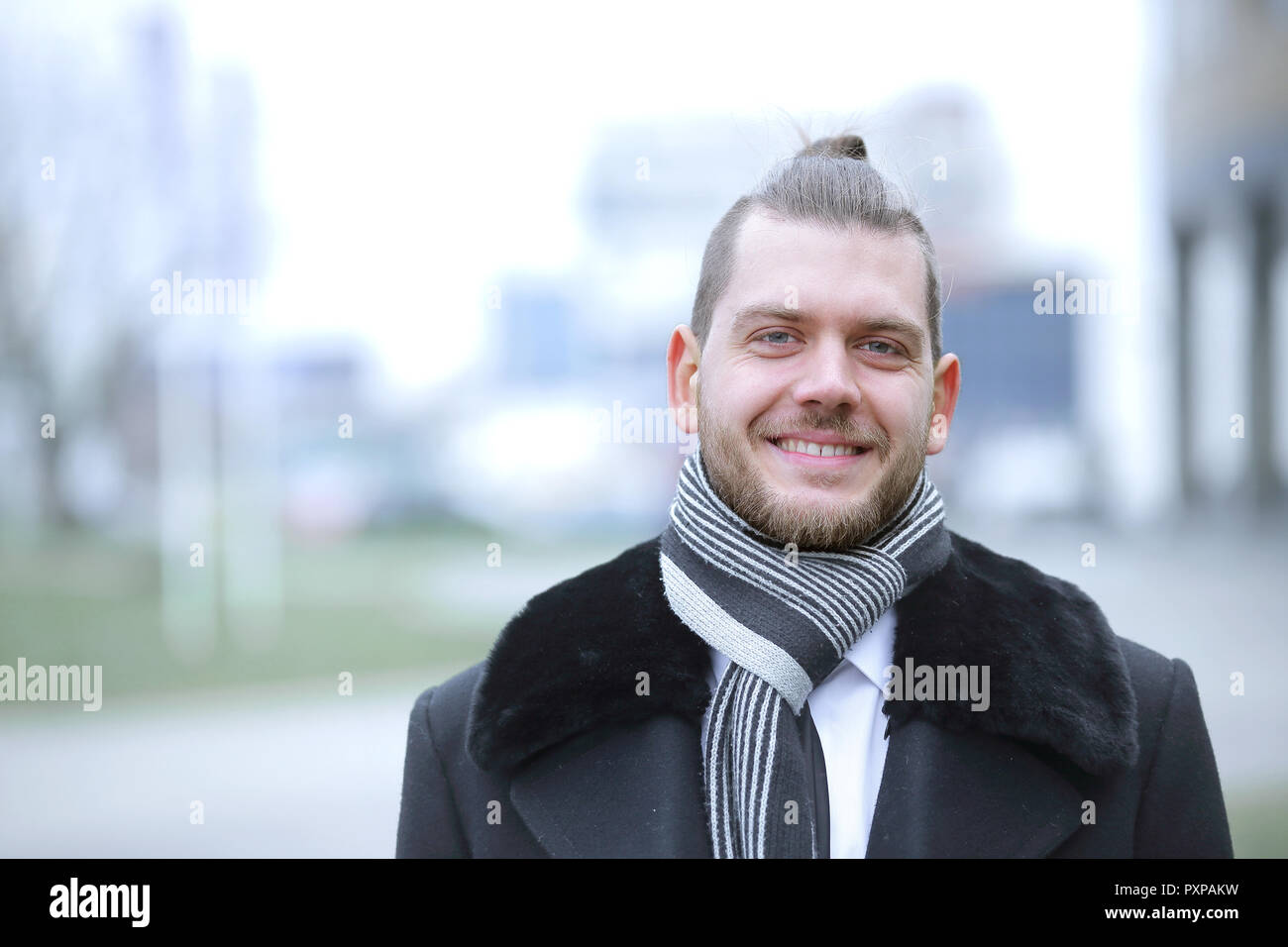 closeup.portrait of a successful man on blurred background Stock Photo ...