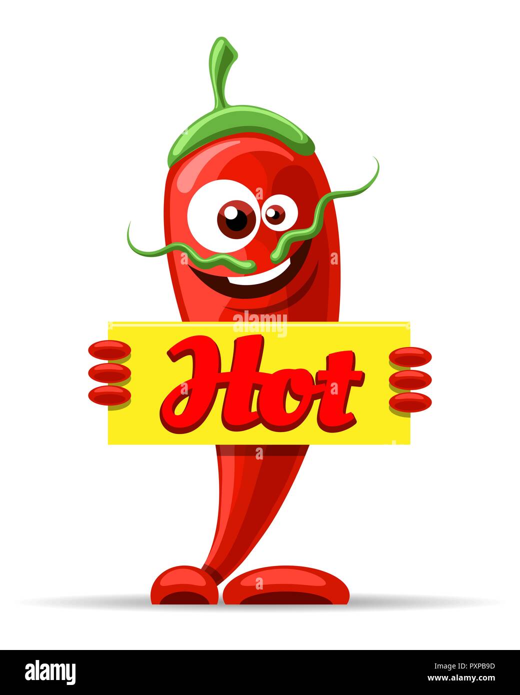 Mexican pepper character. Cartoon funny spicy chili pepper character ...
