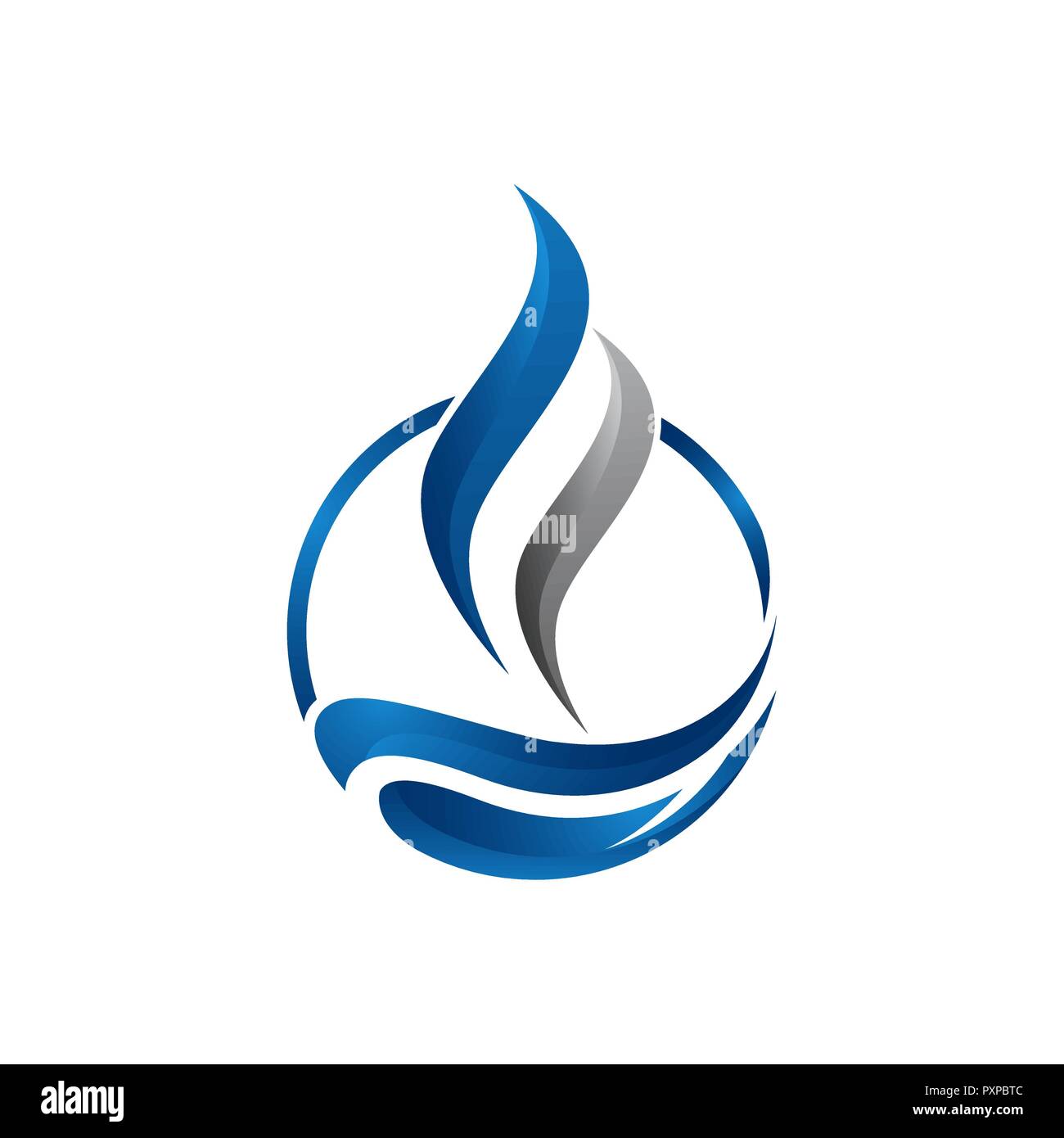 Business technology abstract wave, vector logo template Stock Vector ...