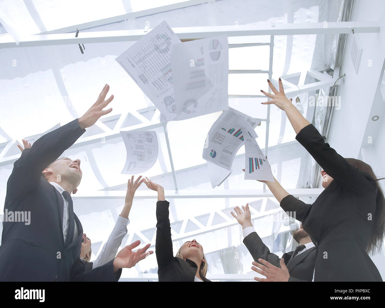 Documents signing celebration hi-res stock photography and images - Alamy