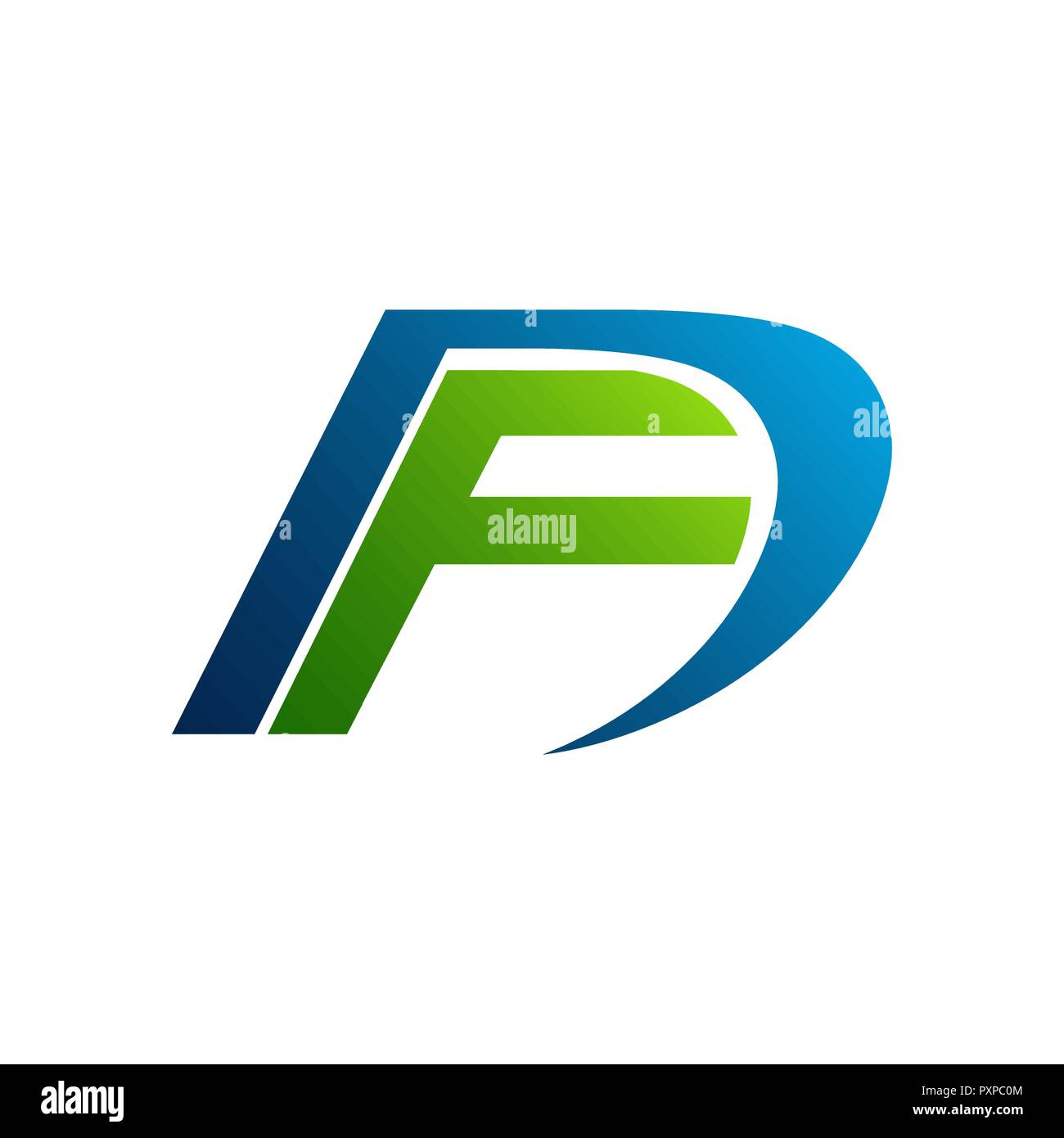 FD F D Letter Logo Design in Black Colors. Creative Modern Letters ...