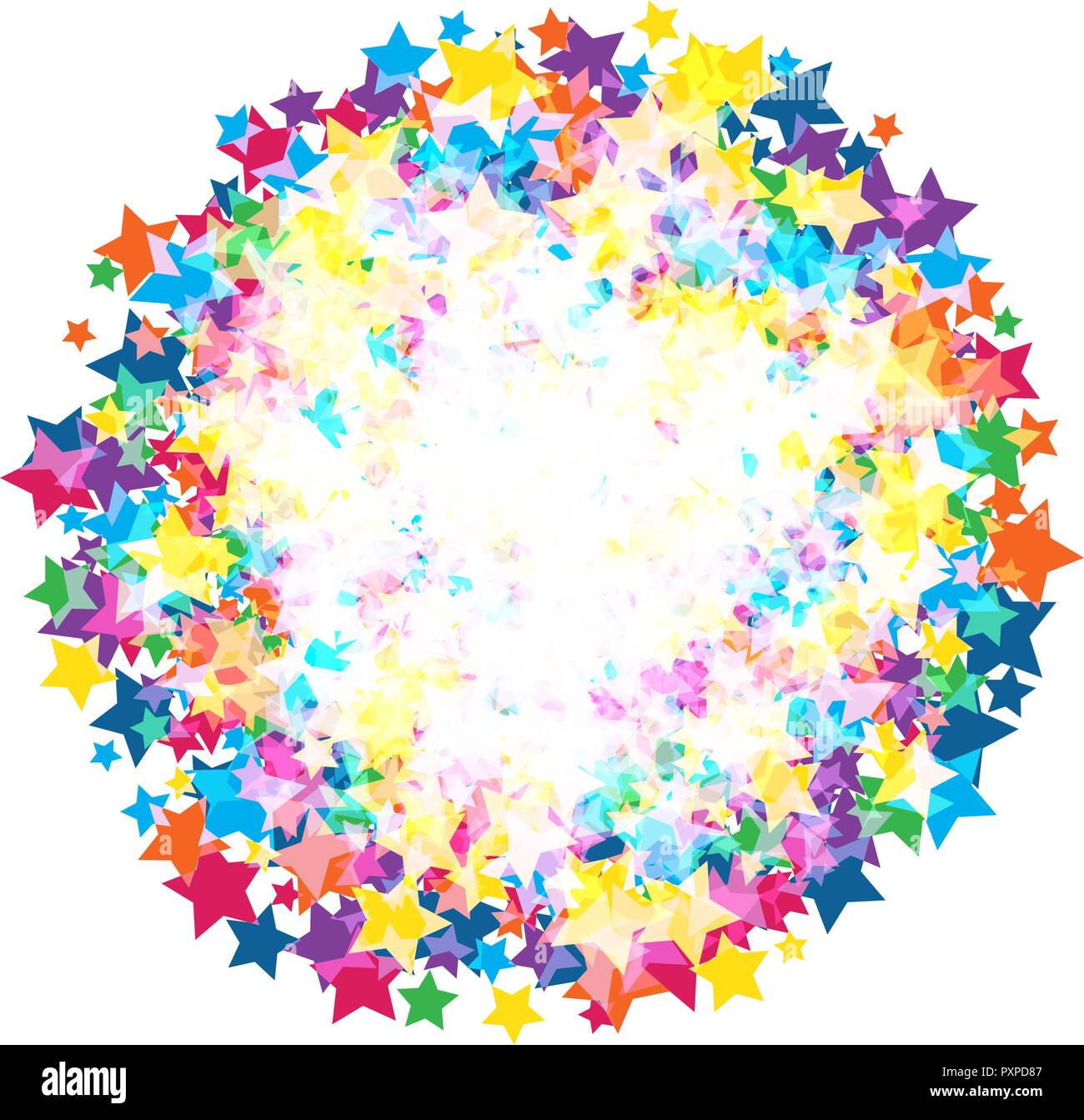 colorful bright stars. rainbow colors spotted vector background Stock ...
